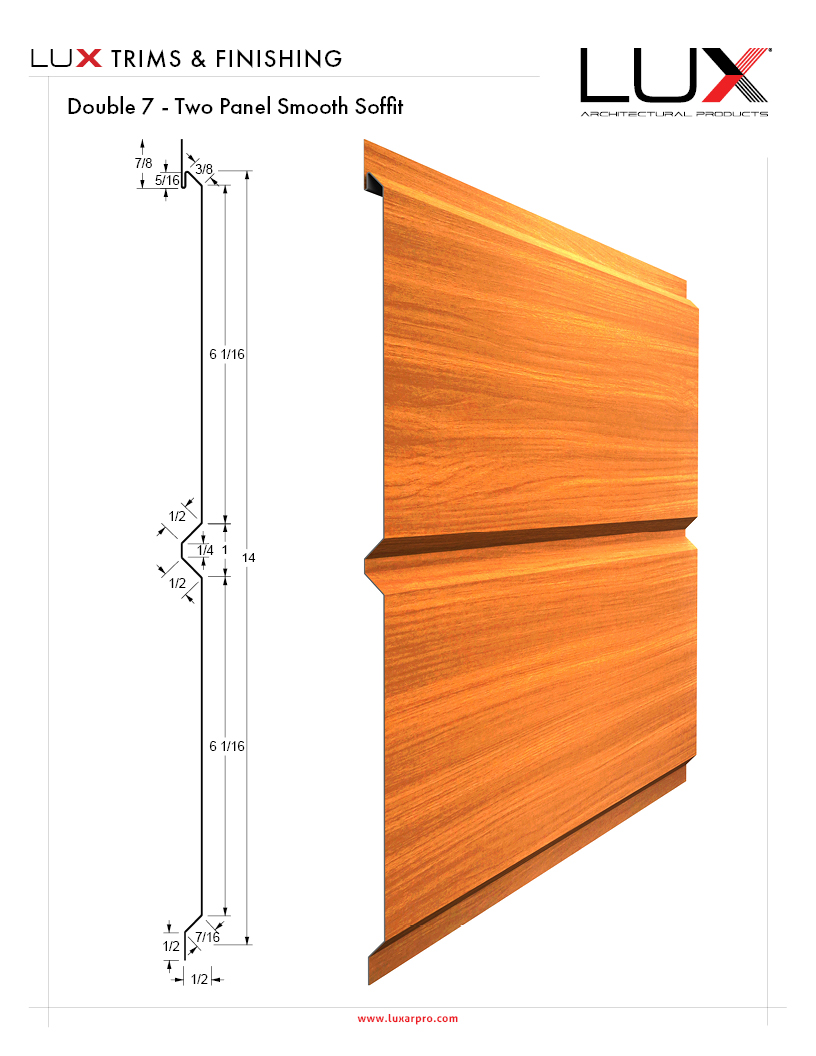 Smooth & Vented Soffit Products - LUX