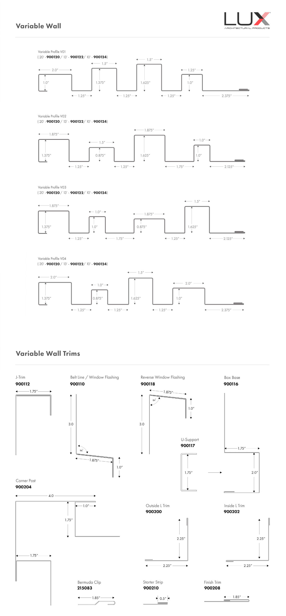 Metal Craft Series - Lux Architectural Products